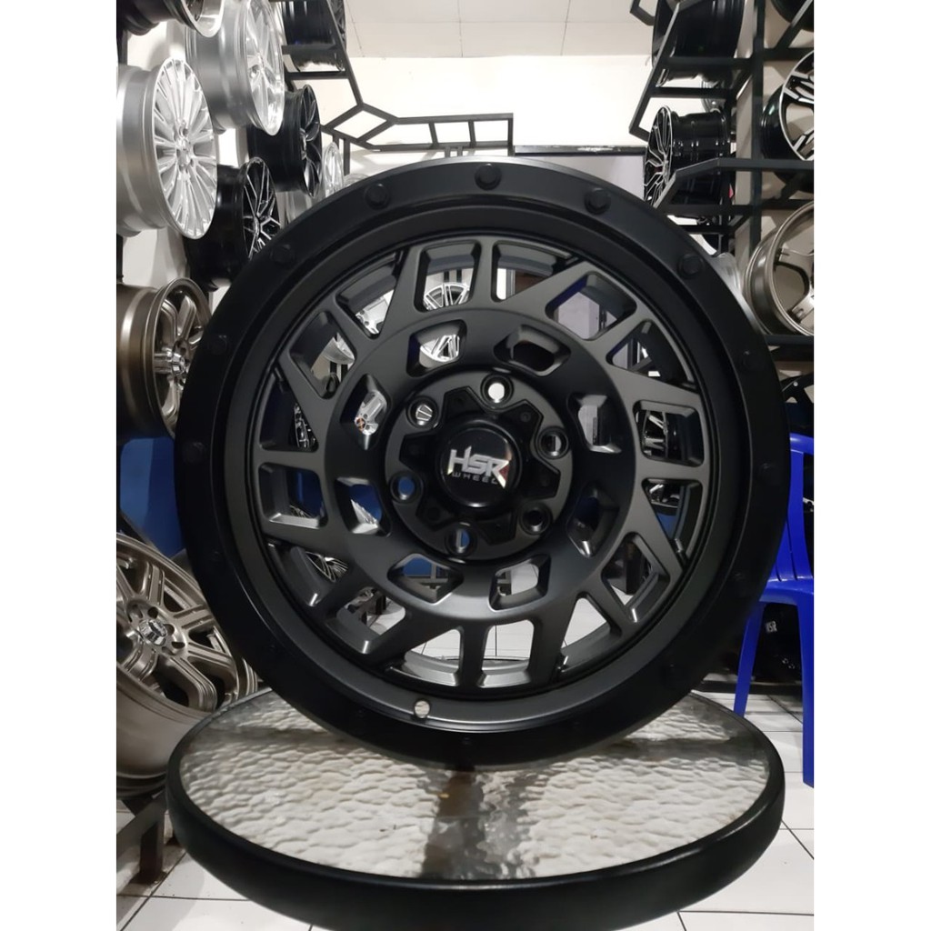 Jual Velg Mobil Semi Offroad R17 HSR BONE Pelek Ring 17 Lebar 8,5 Baut 6x139,7 Warna Matte Grey ...