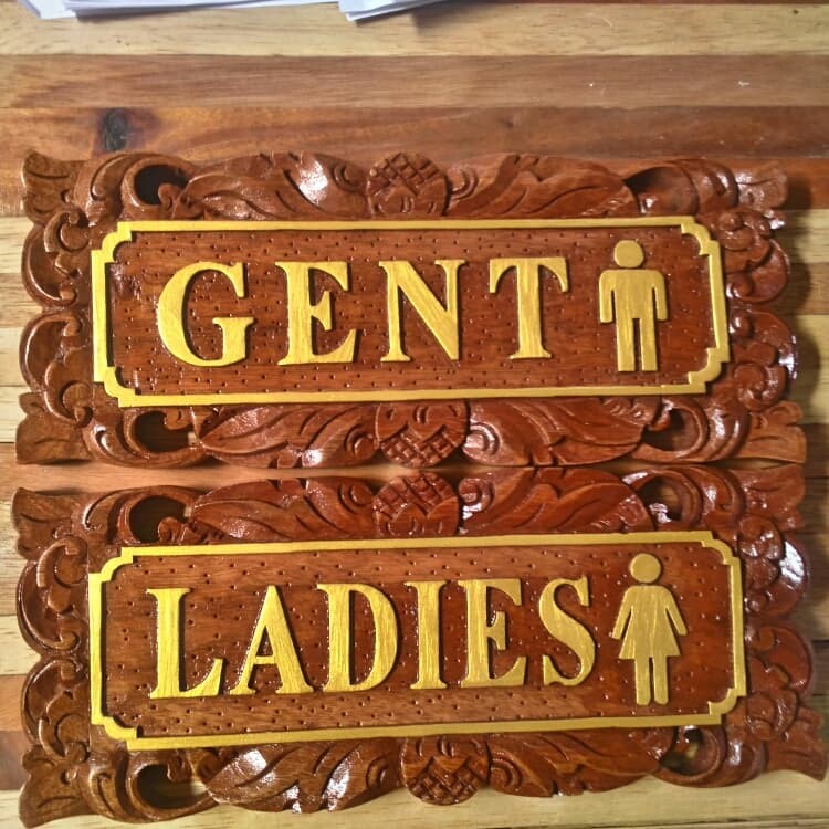 Jual Papan Nama Dinding kayu persegi 30cm Ukiran Khas Bali Motif ...