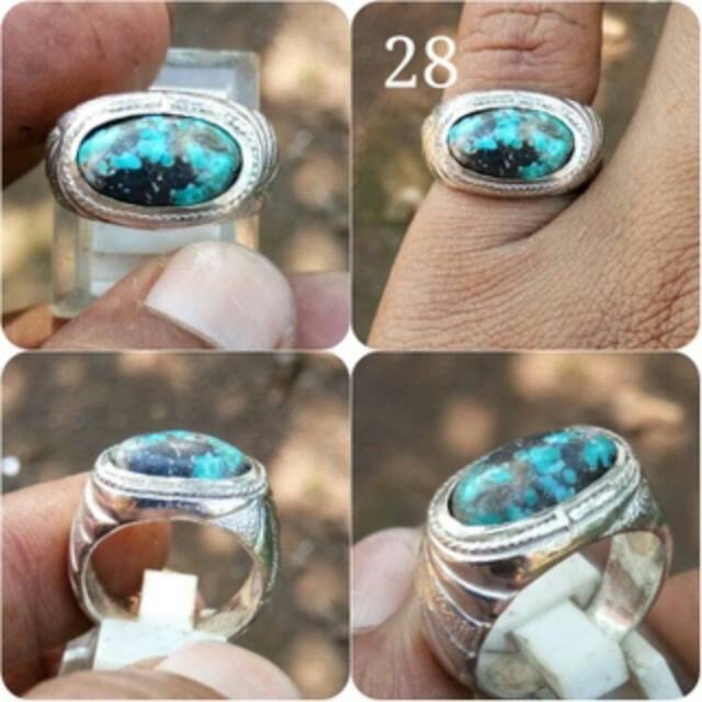 Jual Natural Pirus Persia - Natural Persian Turquoise Model Ring ...