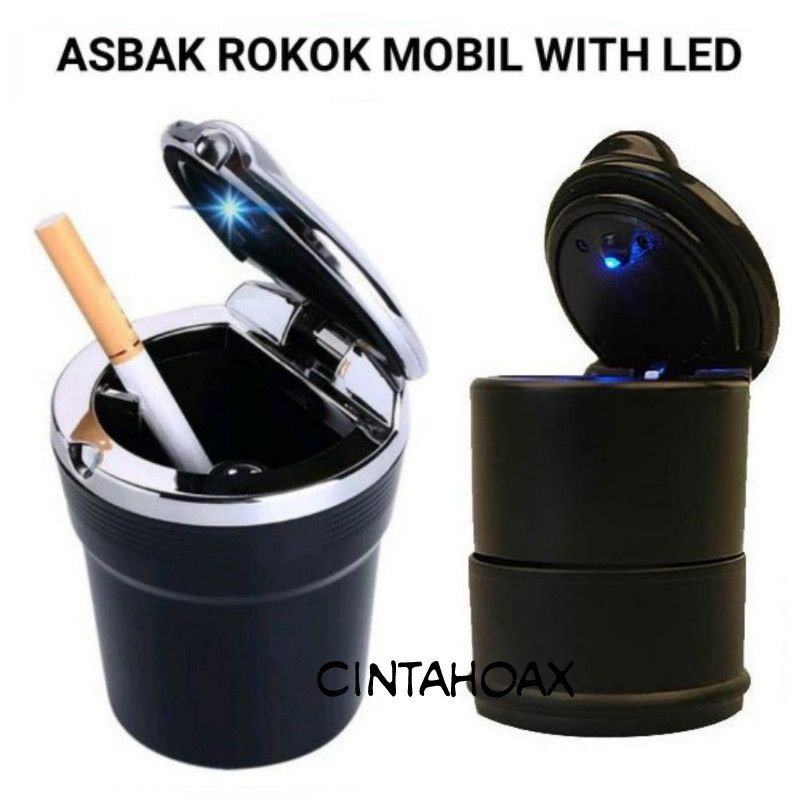 Jual Asbak Roko Mobil Mewah Portable Asbak Rokok LED Unik Model Tabung ...