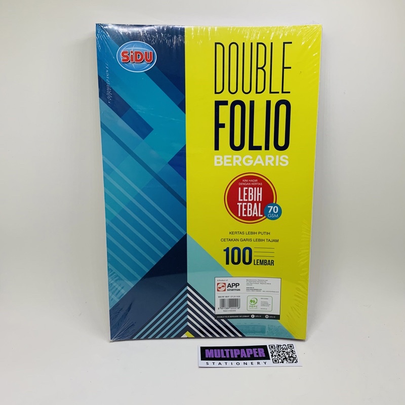 Jual Kertas Double Folio Bergaris Sinar Dunia Dan Kiky Per Pack Isi 100 ...