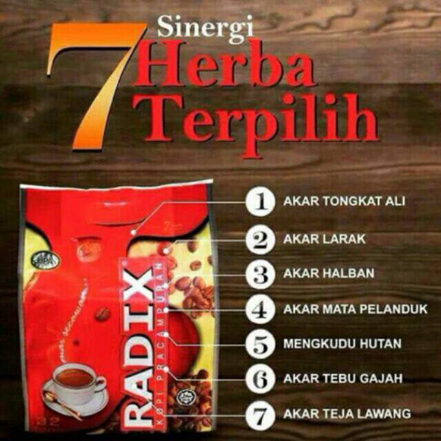 Jual HPA Radix Premix Coffee 32 Sachets ORIGINAL | Kopi Herbal Ginseng ...
