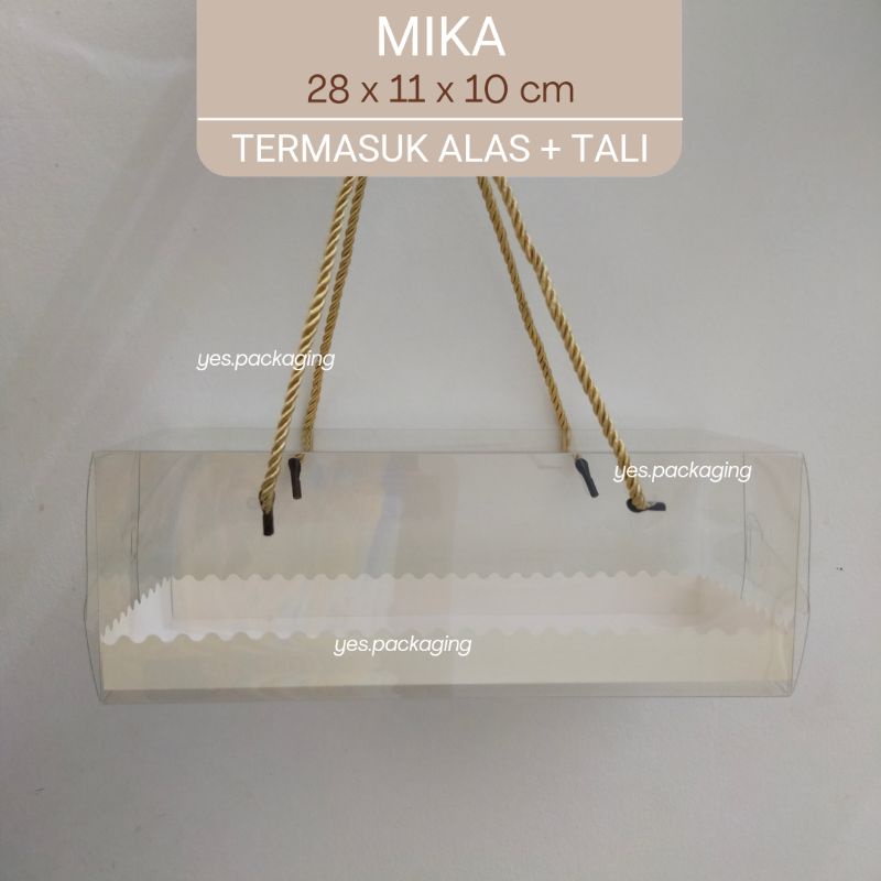 Jual [28x11x10cm] MIKA TALI Box Kotak Mika Handle Tali Clear Transparan ...