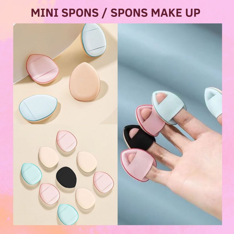 Jual Spons Puff Mini / Mini Spons Bentuk Tetesan Air Untuk Concealer ...