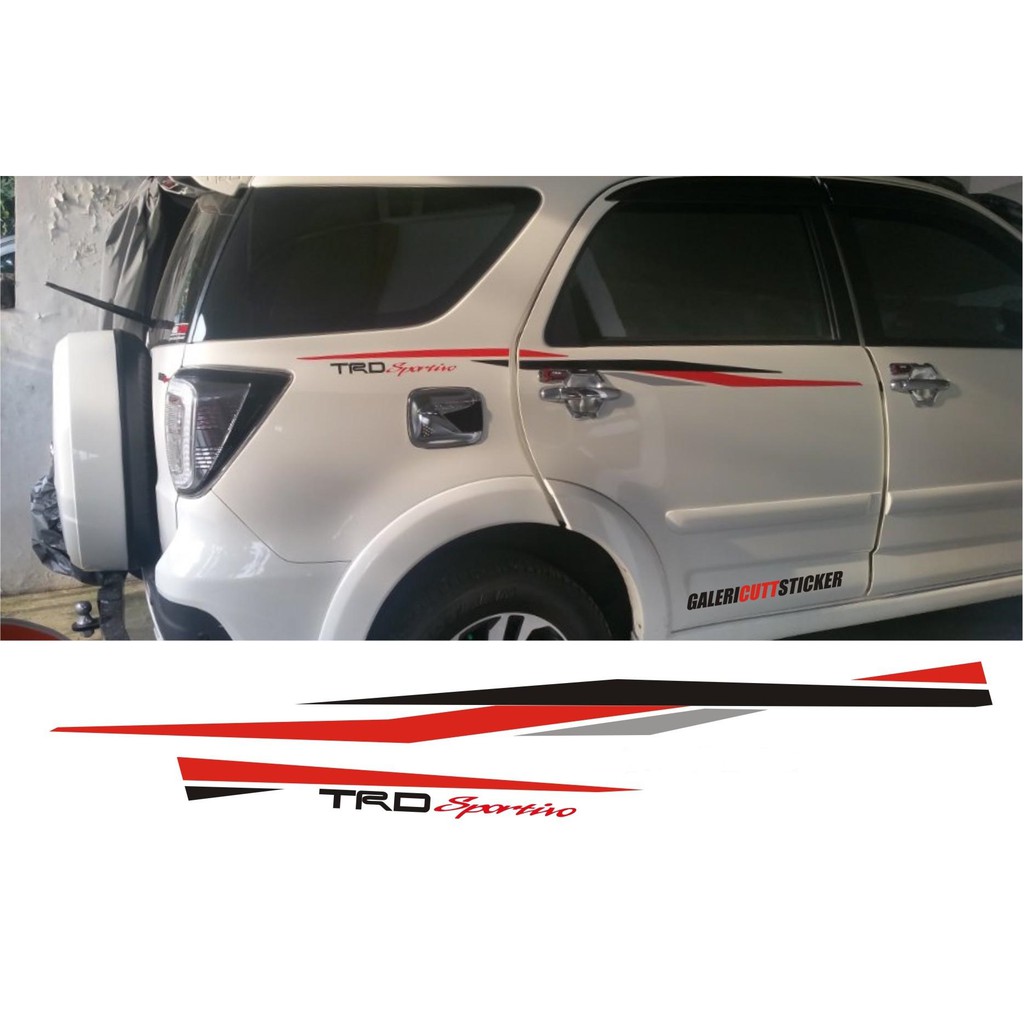 Jual stiker body Rush Trd Ultimo merah | Shopee Indonesia