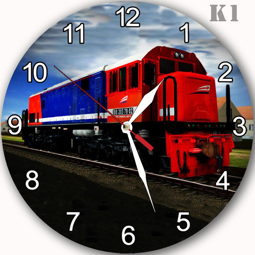 Jual JAM DINDING CUSTOM KERETA API INDONESIA | Shopee Indonesia