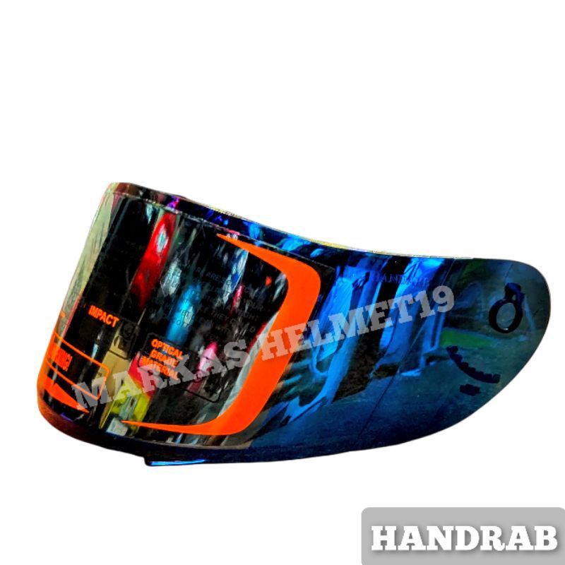 Jual KACA VISOR & SPOILER 2D HELM KYT R10/ KYT RC7/KYT K2 RIDER IRIDIUM ...