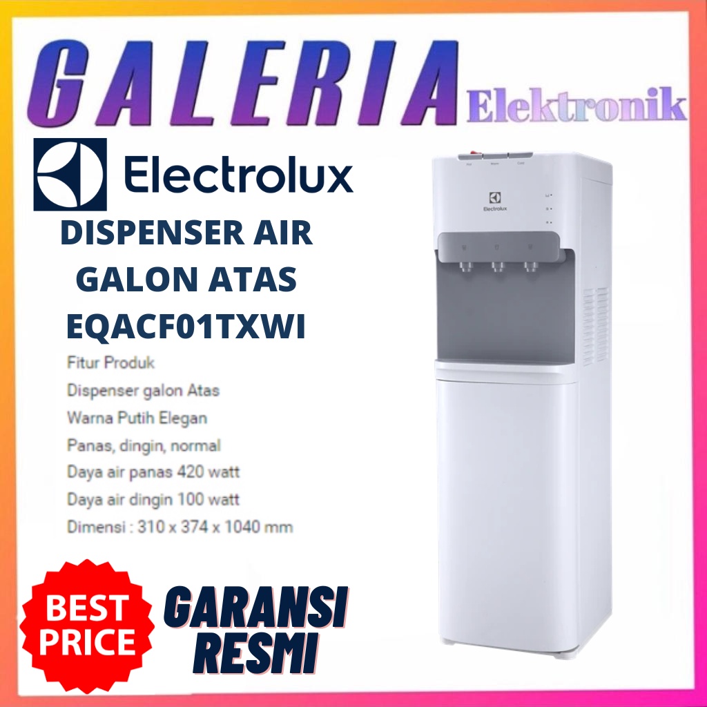 Jual DISPENSER GALON ATAS ELECTROLUX EQACF01TXWI PUTIH | Shopee Indonesia