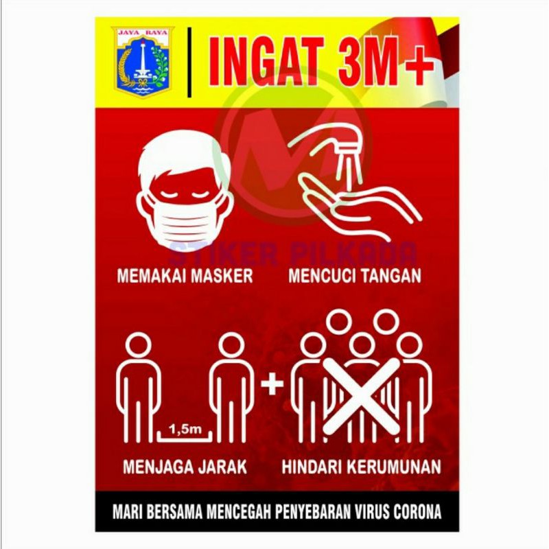 Jual STIKER VINYL INGAT 3 M PLUS | Shopee Indonesia
