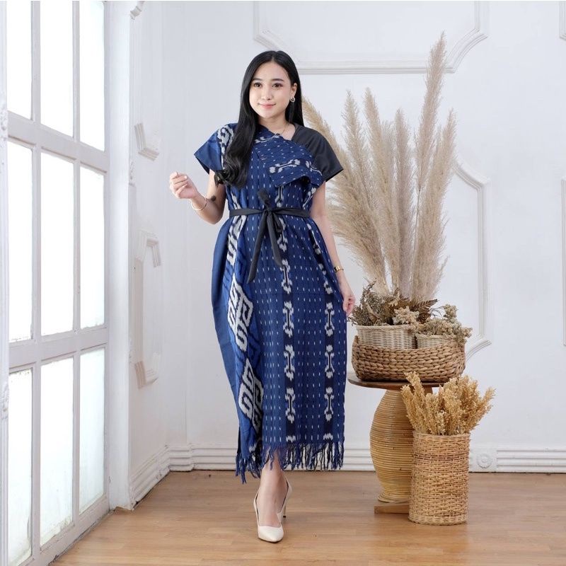 Jual Dres tenun jepara wanita - Dress tenun wanita aurora | Shopee Indonesia