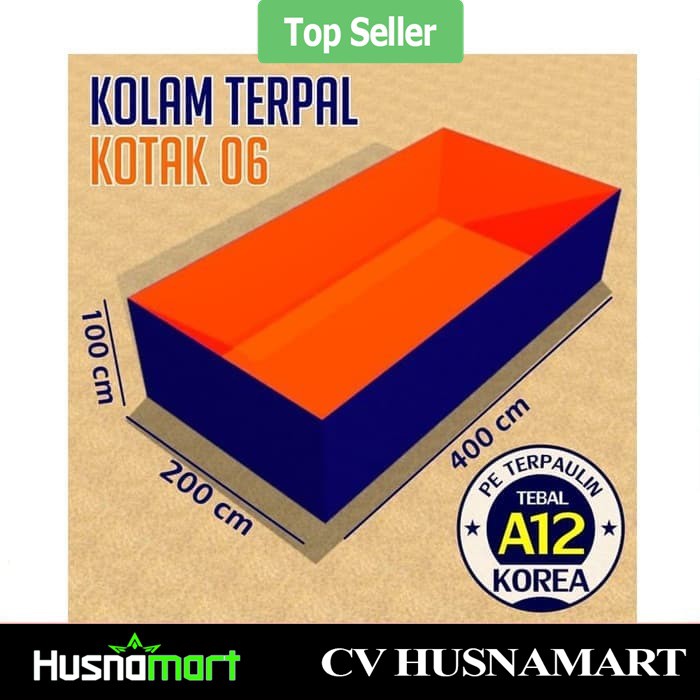Jual Terpal Kolam Kotak Dimensi Ukuran 400 Cm X 200 Cm X 100 Cm ...