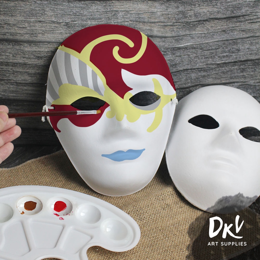 Jual Topeng Lukis Wajah Putih Polos (untuk dilukis) | Shopee Indonesia