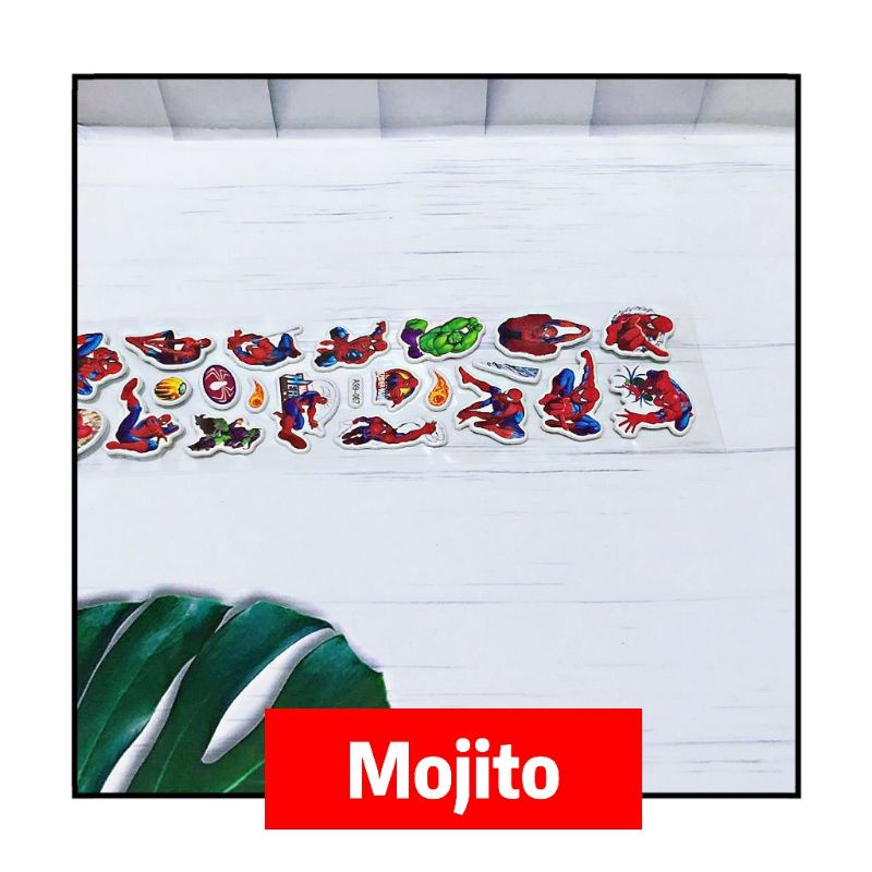 Jual Sticker Spiderman / Stiker Spiderman / Sticker Anak Anak / Stiker ...