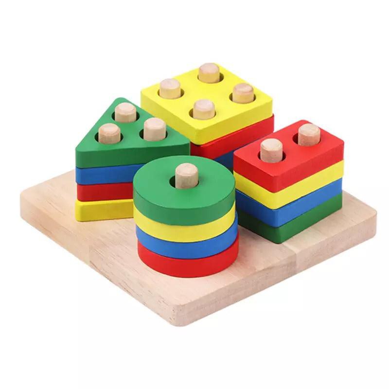 Jual Square Basic Shape Geometric Square Puzzle Bentuk 3d Pasak ...