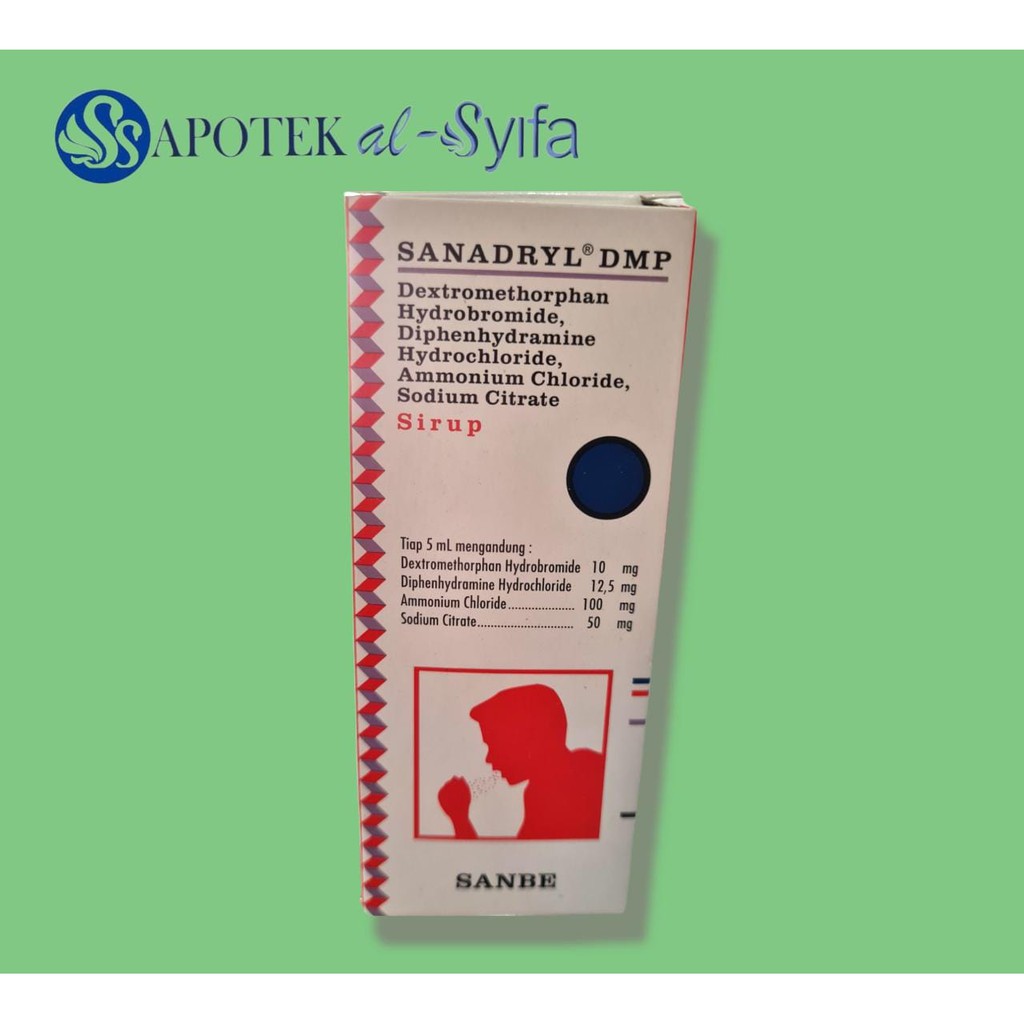 Jual Sanadryl DMP Sirup Obat Batuk Kering tidak berdahak | Shopee Indonesia