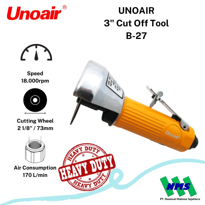Jual Mesin Potong Baja Angin Air Cutting 3 Inch UNOAIR B-27 | Shopee ...