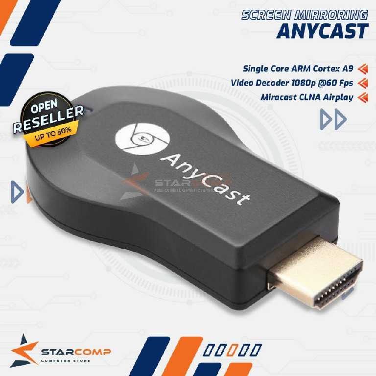 Jual Anycast Chromecast HDMI Dongle Wireless Screen Mirroring Wifi Android iOS Windows | Shopee ...