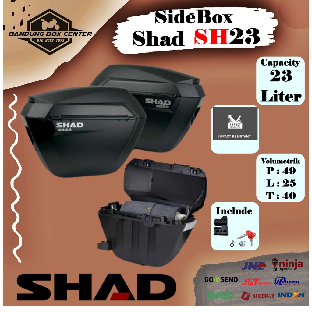 Jual Sidebox Shad SH23 Side Box atau Box Samping Shad SH 23 | Shopee ...