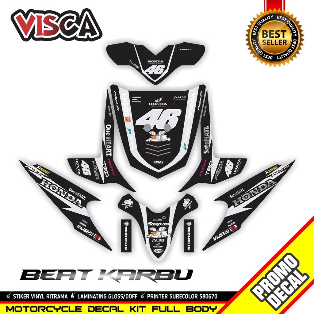 Jual Decal Beat Karbu Full Body Stiker Beat Karbu Full Body Striping ...