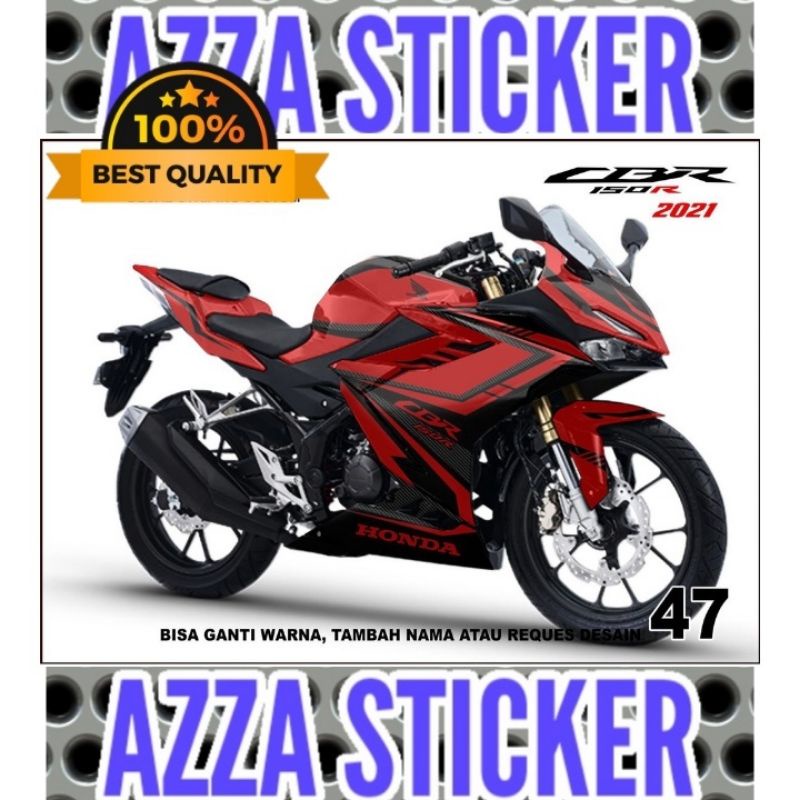 Jual Stiker Dekal All New CBR 150R Decal Motor All New CBR 150R Full ...