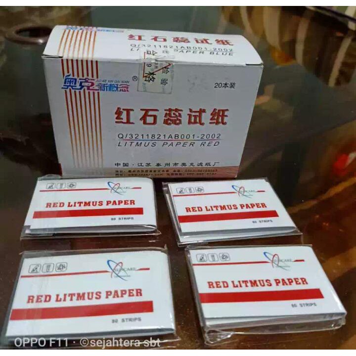Jual KERTAS LAKMUS MERAH-PAPER LITMUS RED | Shopee Indonesia