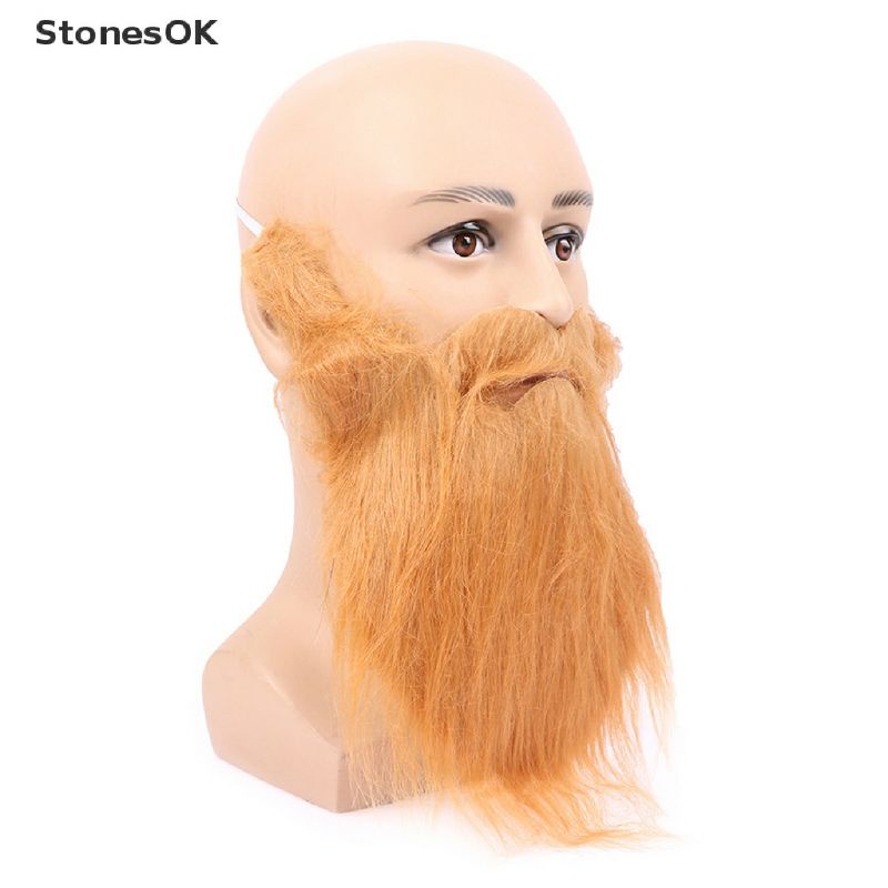Jual Murah Jenggot Palsu Panjang Viking Pirang Beard Long Halloween ...