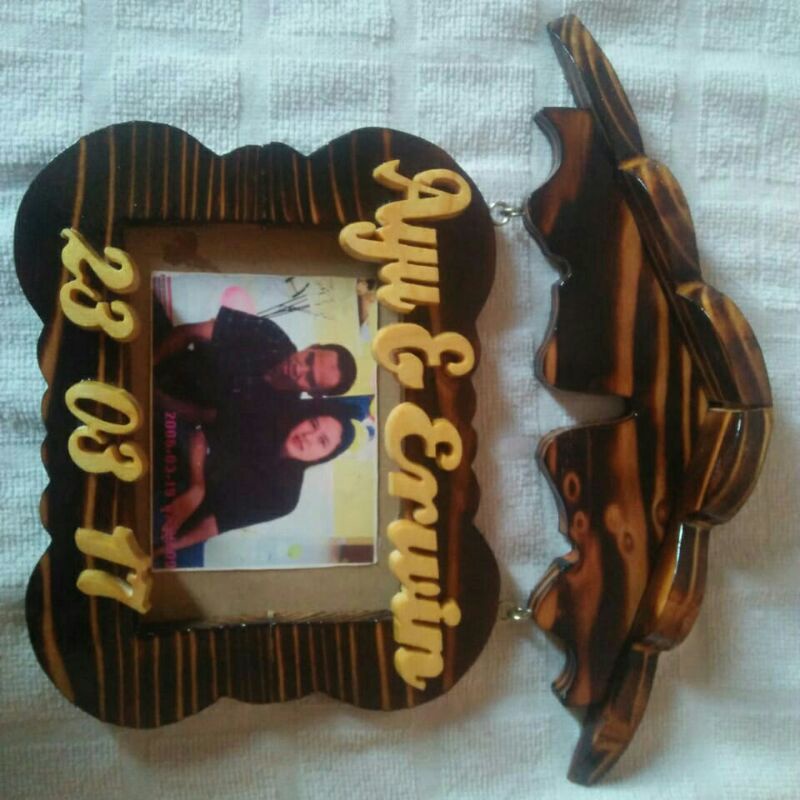 Jual Hadiah/Kado/custom nama bingkai/huruf timbul/custom nama kayu ...