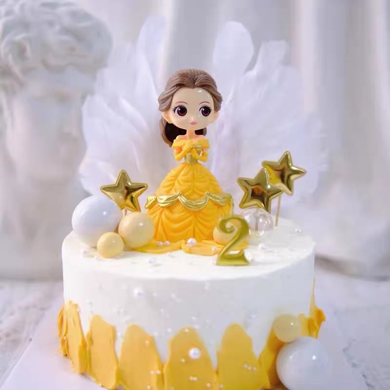 Jual Topper Boneka Princess Belle Dekorasi Hiasan Kue Ulang Tahun Happy ...