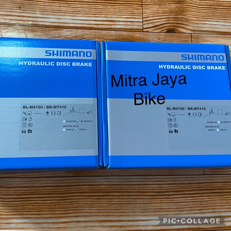 Jual Brake Set Disc Brake Hidrolik Shimano Deore M4100 MT410 Malaysia ...