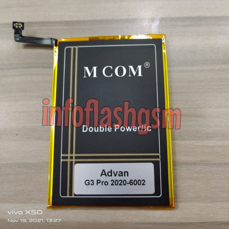 Jual Baterai Batre Mcom DoublePower Advan G3 Pro 2020 6002 | Shopee Indonesia