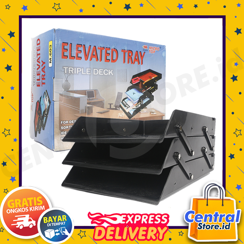 Jual ELEVATED TRAY TRIPLE DECK Rak Dokumen 3 Susun Bak Surat Letter ...