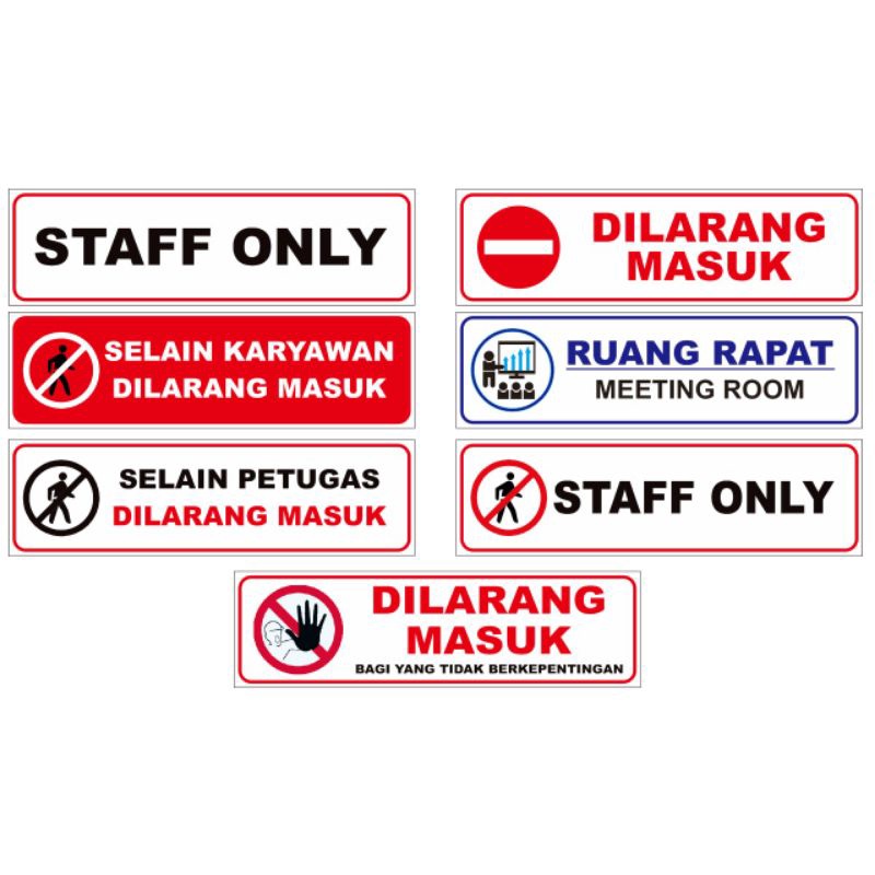 Jual STIKER OFFICE, STIKER RUANGAN,STIKER PENANDA,WATERPROF | Shopee ...
