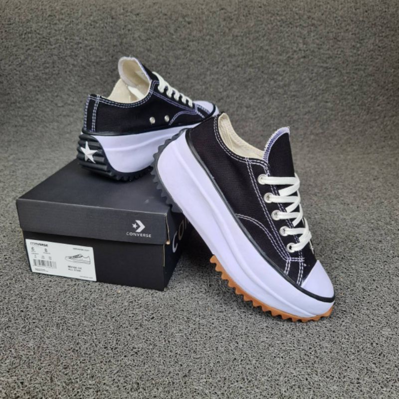 Jual SEPATU CONVERSE RUN STAR HIKE LOW BLACK WHITE GRADE ORIGINAL ...