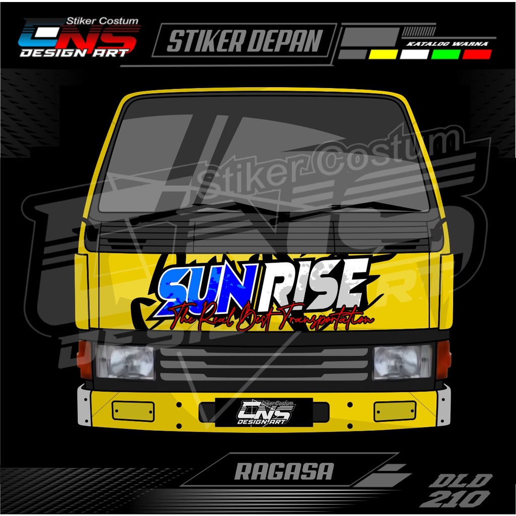 Jual Stiker Kabin Depan TRUK RAGASA Custom Bisa Request Sticker Cewek ...