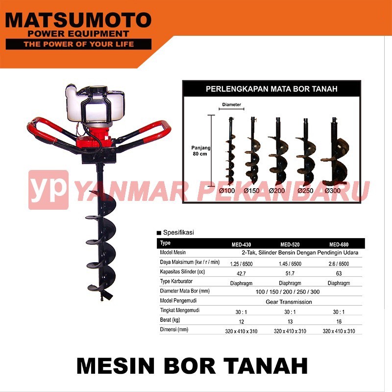 Jual Mesin Bor Tanah / Auger MATSUMOTO | Shopee Indonesia