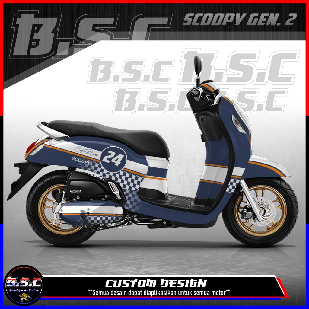 Jual Sticker Decal FULL BODY + FULL PART Scoopy FI Scoopy 2021 Motif ...