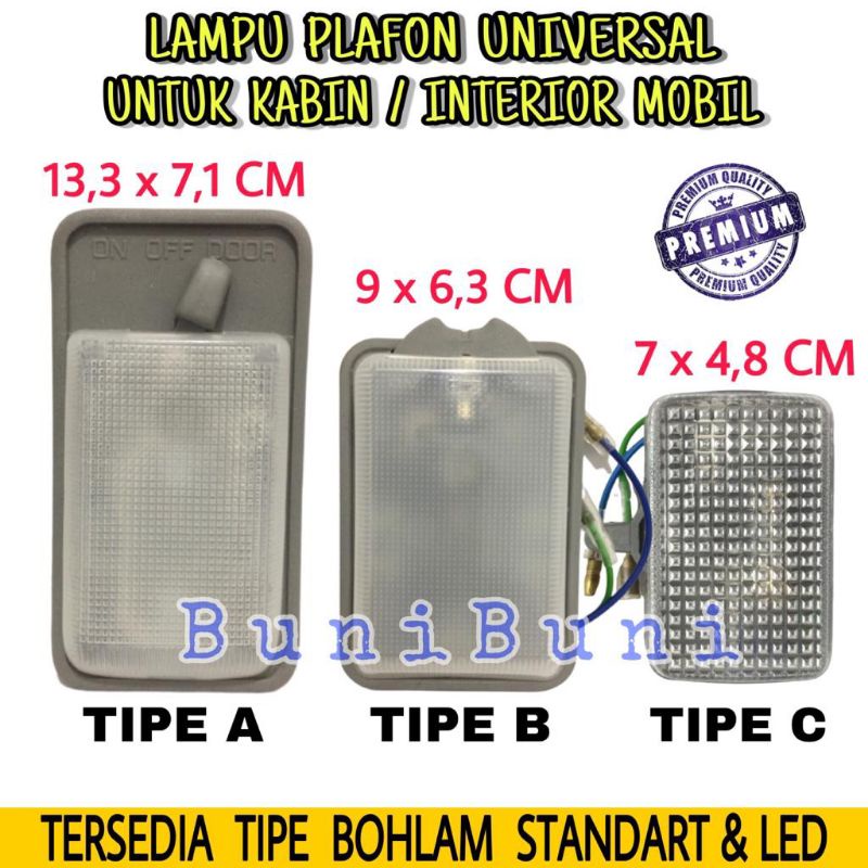 Jual Lampu Plafon Mobil Komplit Untuk Kabin Interior Mobil Universal ...