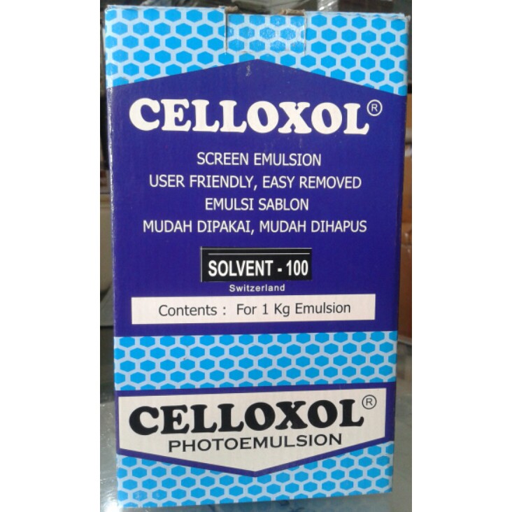 Jual OBAT AFDRUK CELLOXOL SOLVENT dan TEX, 1 KG | Shopee Indonesia