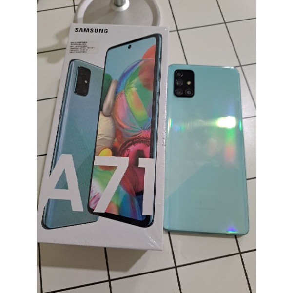 Jual samsung A71 128GB/8GB crush blue colour GARANSI RESMI SAMSUNG ...