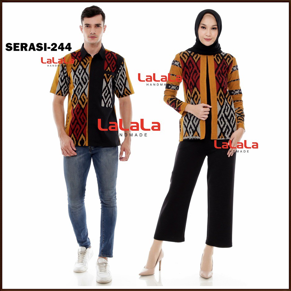 Jual Couple Tenun Etnik / Sarimbit Tenun Etnik / Set Tenun Etnik / Baju ...