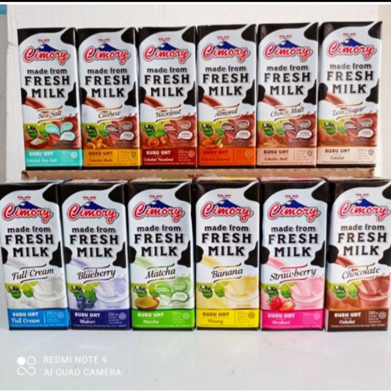 Jual susu uht cimory 250 ml 12 variant rasa | Shopee Indonesia