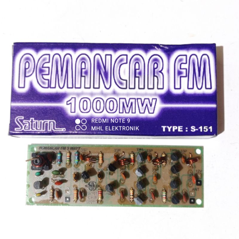 Jual Modul Kit Pemancar Radio FM 12V DC 85-109 Mhz Daya Pancar 1-5 km S ...