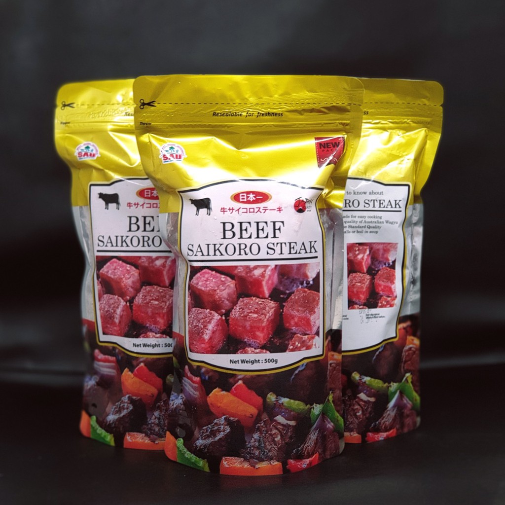 Jual Daging Sapi Saikoro wagyu premium / Beef Wagyu Saikoro Steak 500 ...