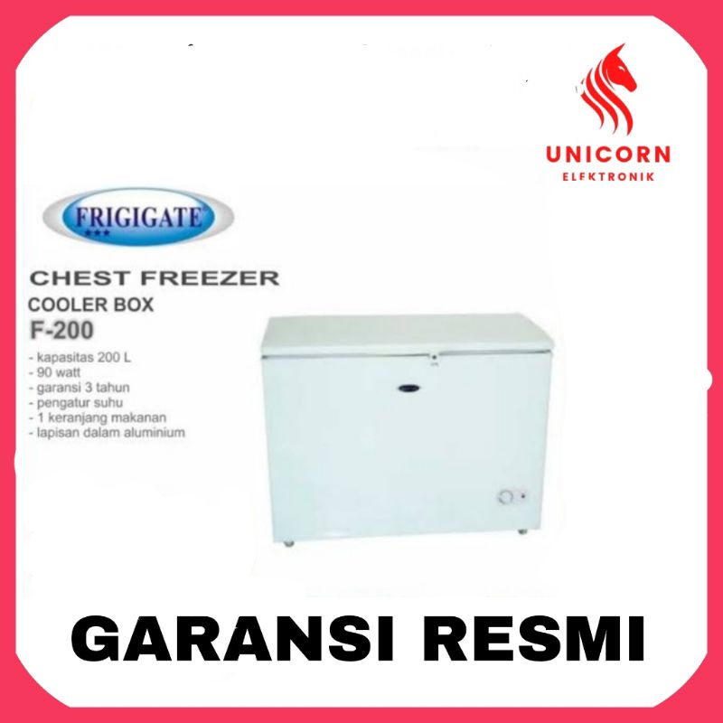 Jual CHEST FREEZER FRIGIGATE 200 LITER F200LV / FRIGIGATE 200 LITER ...