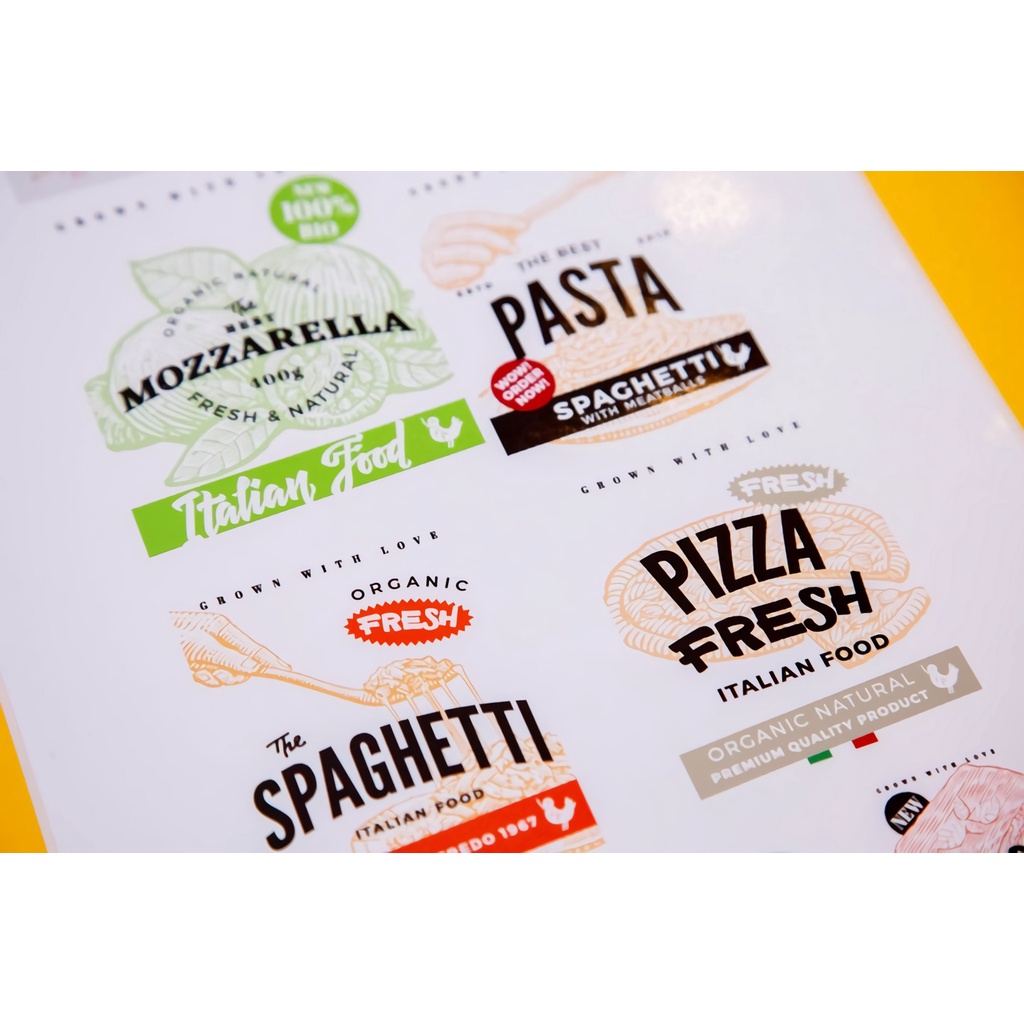 Jual Cetak Stiker Vinyl Glossy Label Makanan Print Sticker Custom ...