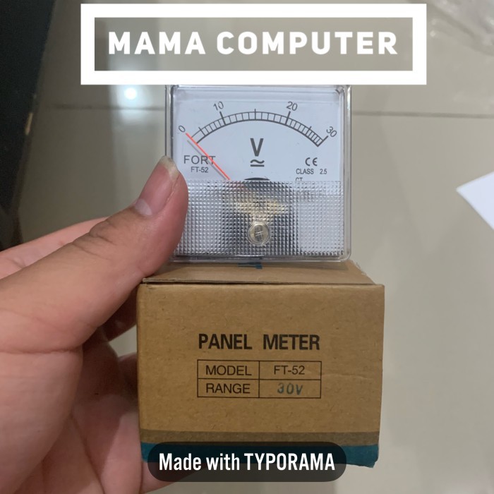 Jual Analog Volt Panel Meter FORT Type OB-52V MERK FORT | Shopee Indonesia