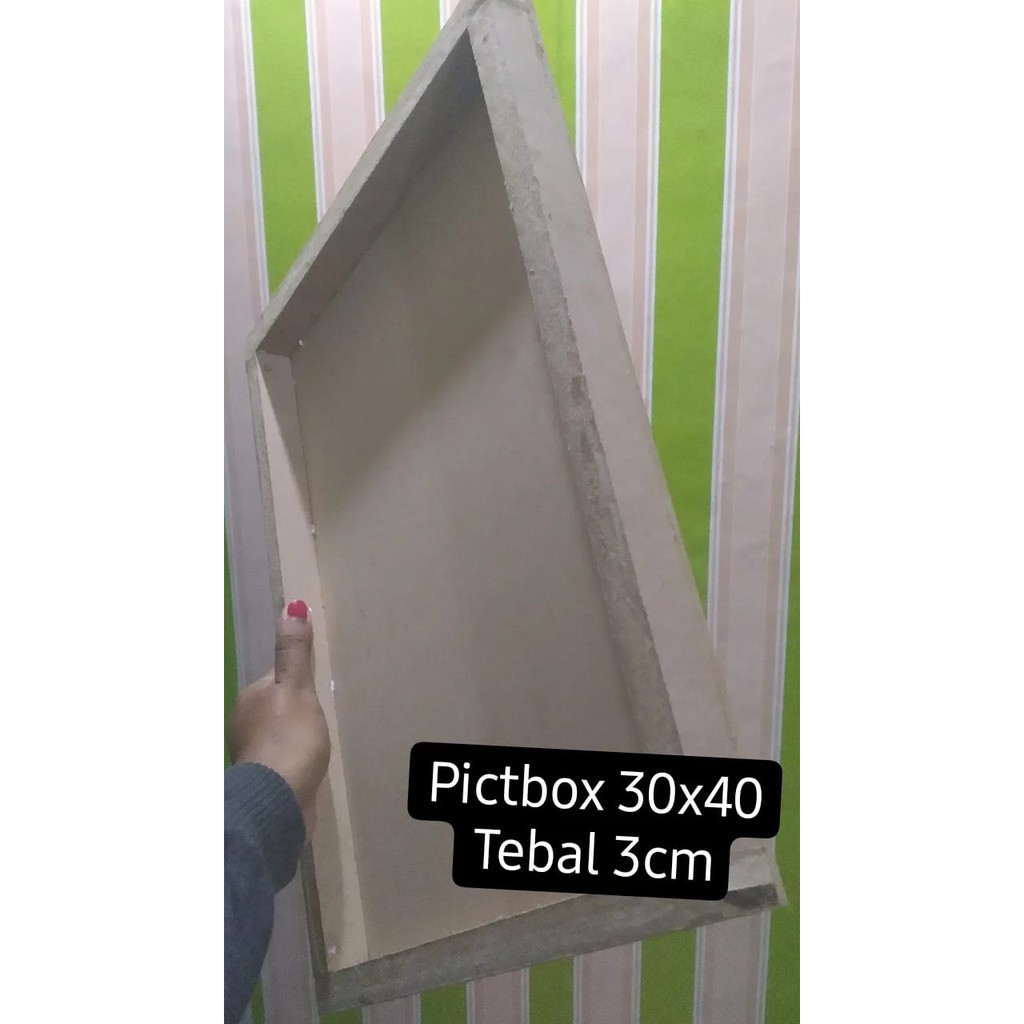 Jual pictbox FRAMELESS termurah ukuran 30x40 tebal 3cm | Shopee Indonesia