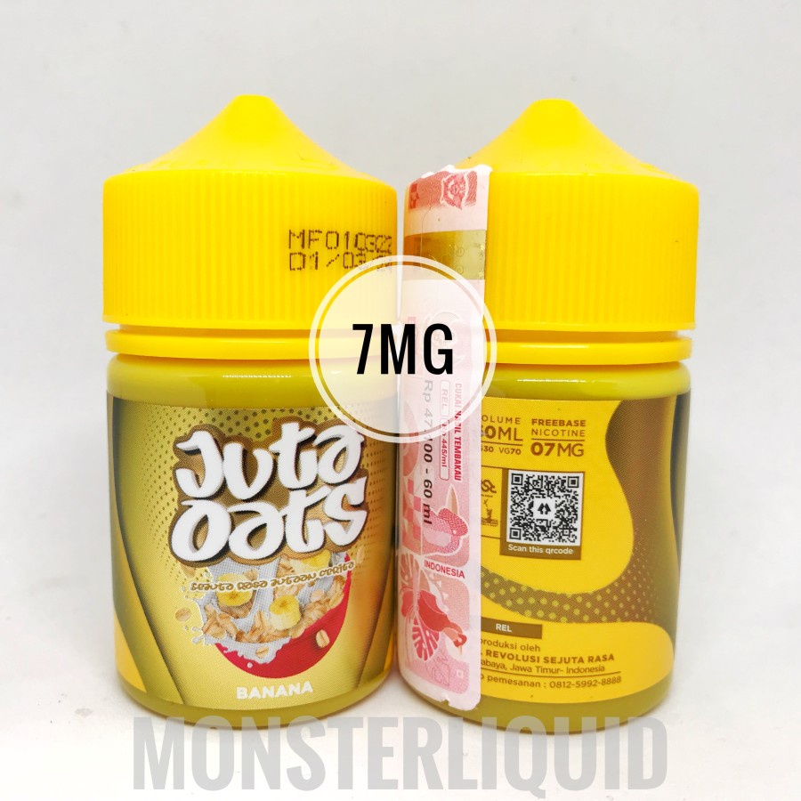 Jual JUTA OATS BANANA OAT MILK BY RSR 7MG 60ML | Shopee Indonesia