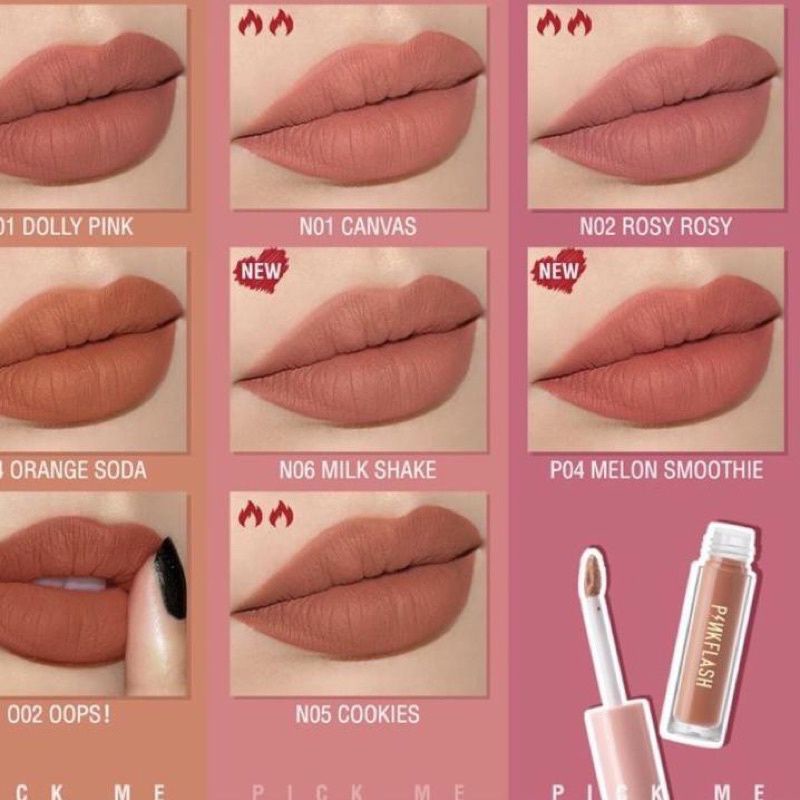Jual [Free Gift] Pinkflash Melting Matte Lipcream | Pink Flash Lip ...