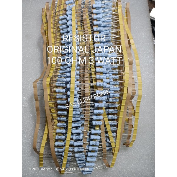 Jual RESISTOR PANASONIC ORIGINAL 100OHM 3W 47/100 OHM 3 WATT BISA BUAT ...